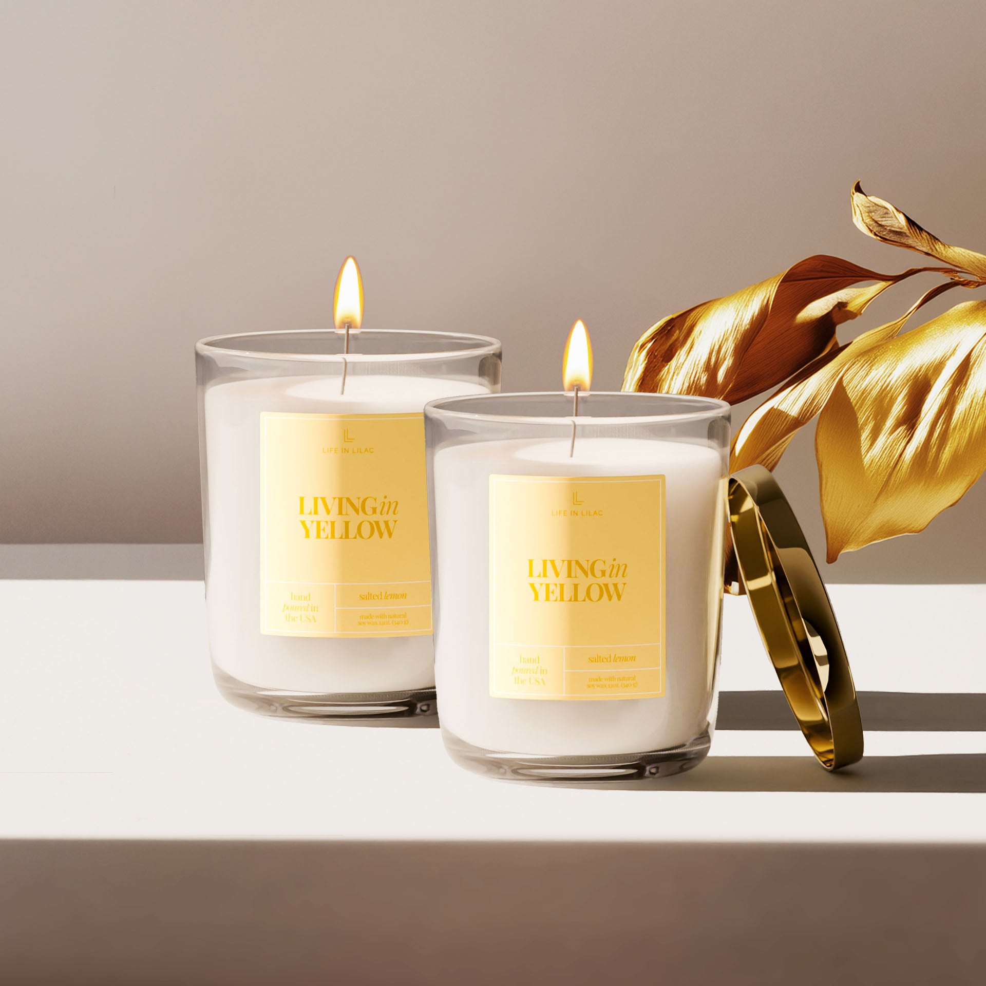 Living In Yellow Candle Bundle – Life in Lilac